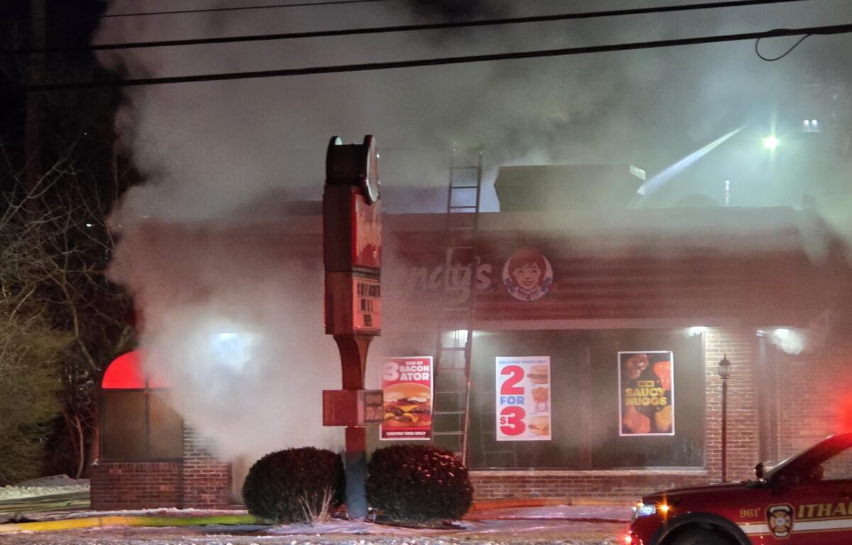 Fire causes ‘substantial’ damage at Ithaca Wendy’s - 607 News Now